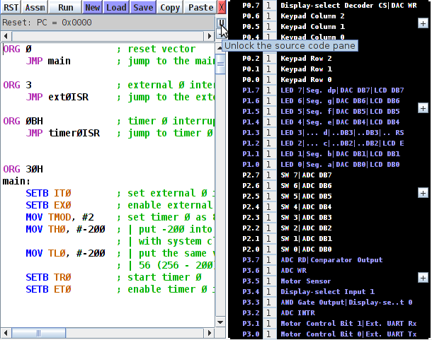 Source Pane Unlocker – EdSim51DI